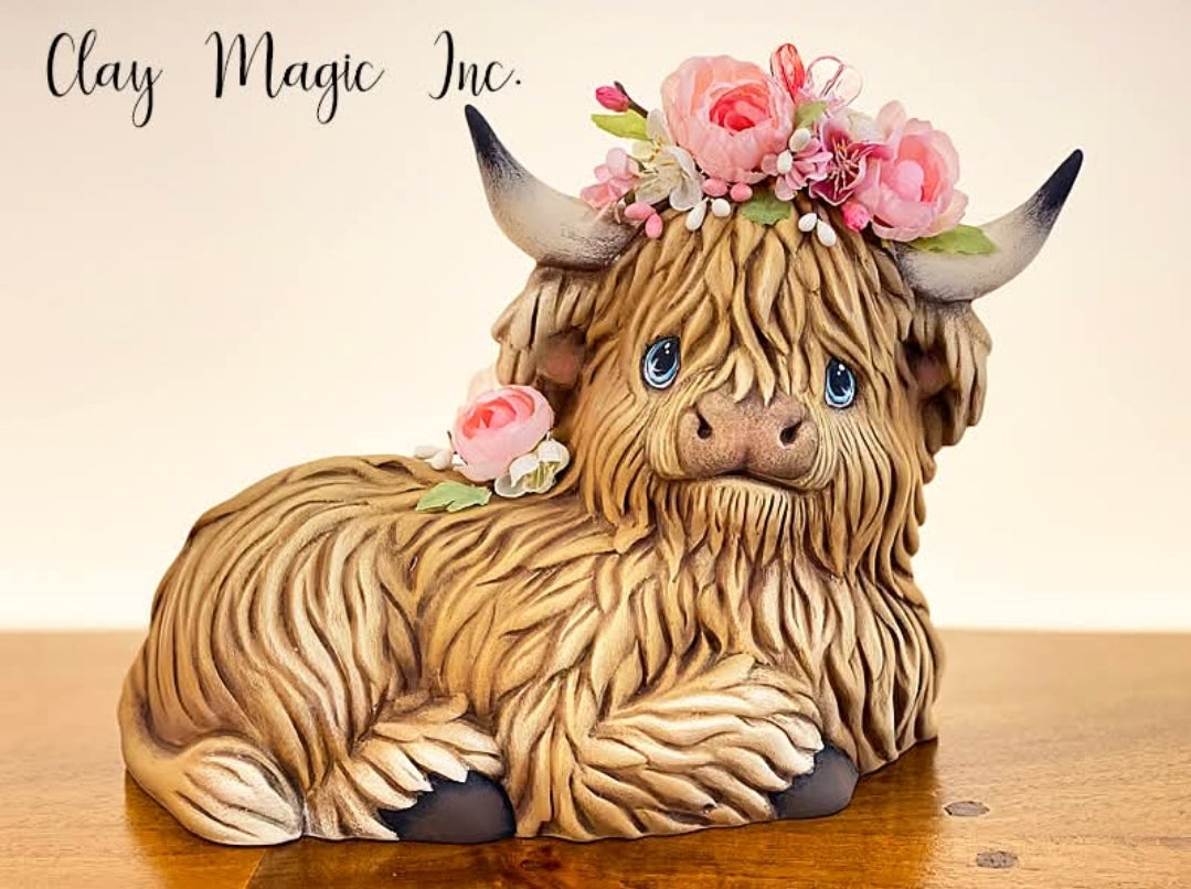 Edible Highland Cow Cake Topper Highland Cow Cake Topper Ephlyn 36Pcs ...