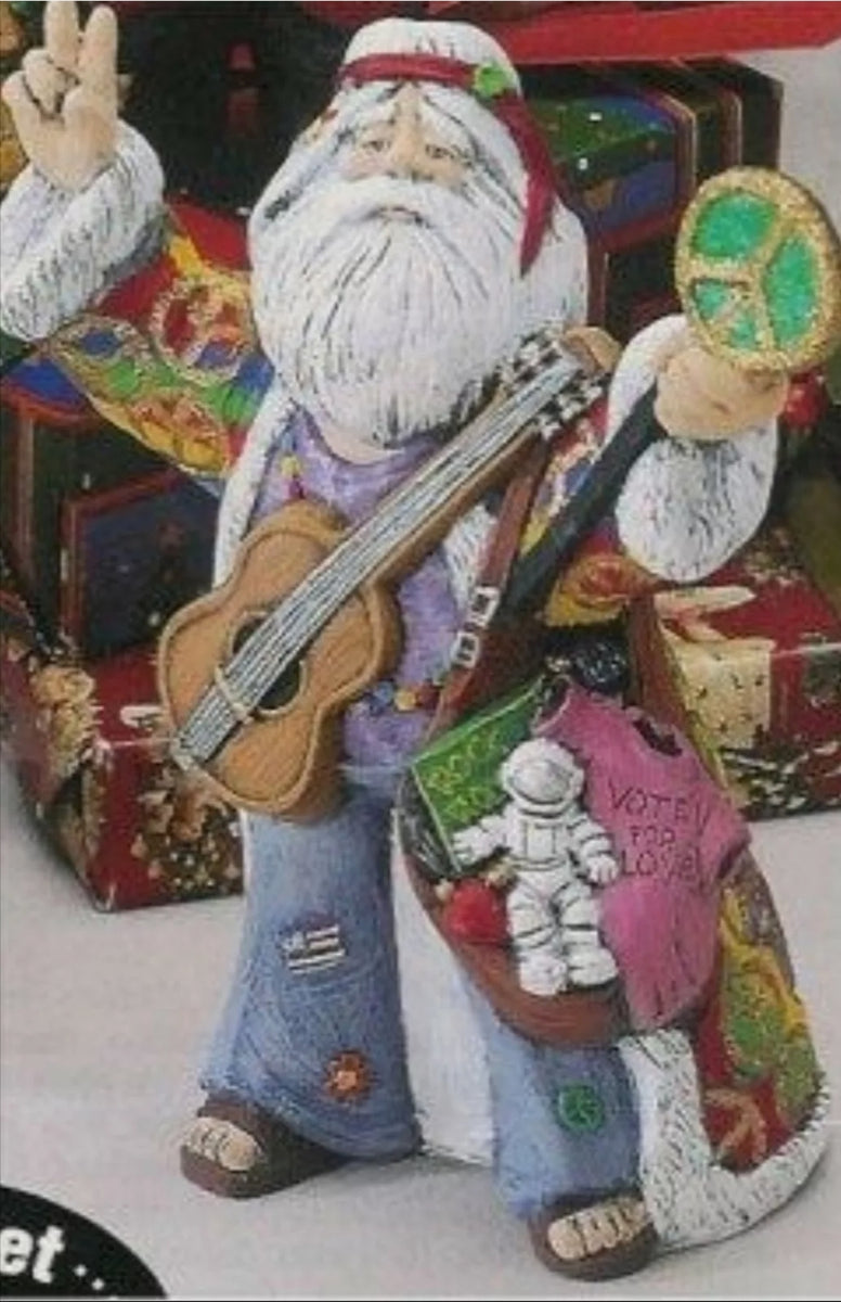 1960's Hippie Christmas Santa Painted & Unpainted Ceramic Bisque – K ...