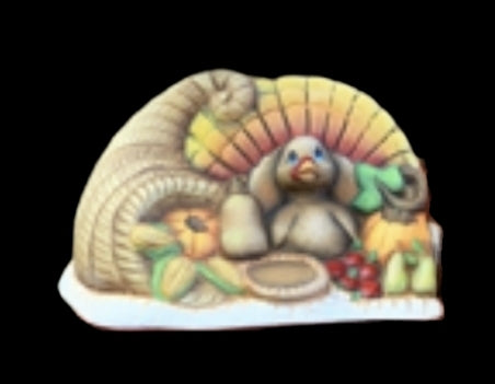 Clay Magic Thanksgiving Turkey Truck Insert Unpainted Ceramic Bisque ...